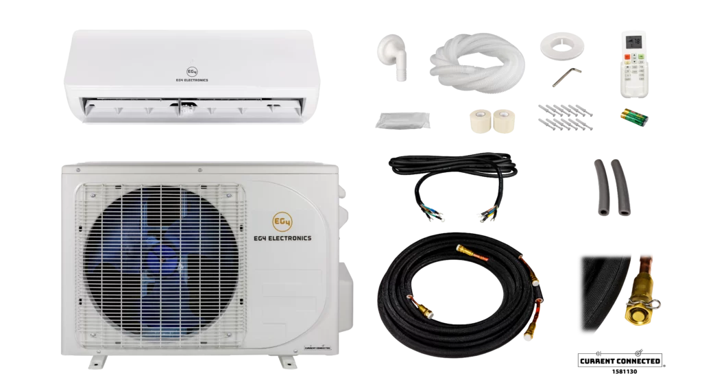EG4 Mini-Split Air Conditioner and Heat Pump, 120Vac Mini-Split with ...