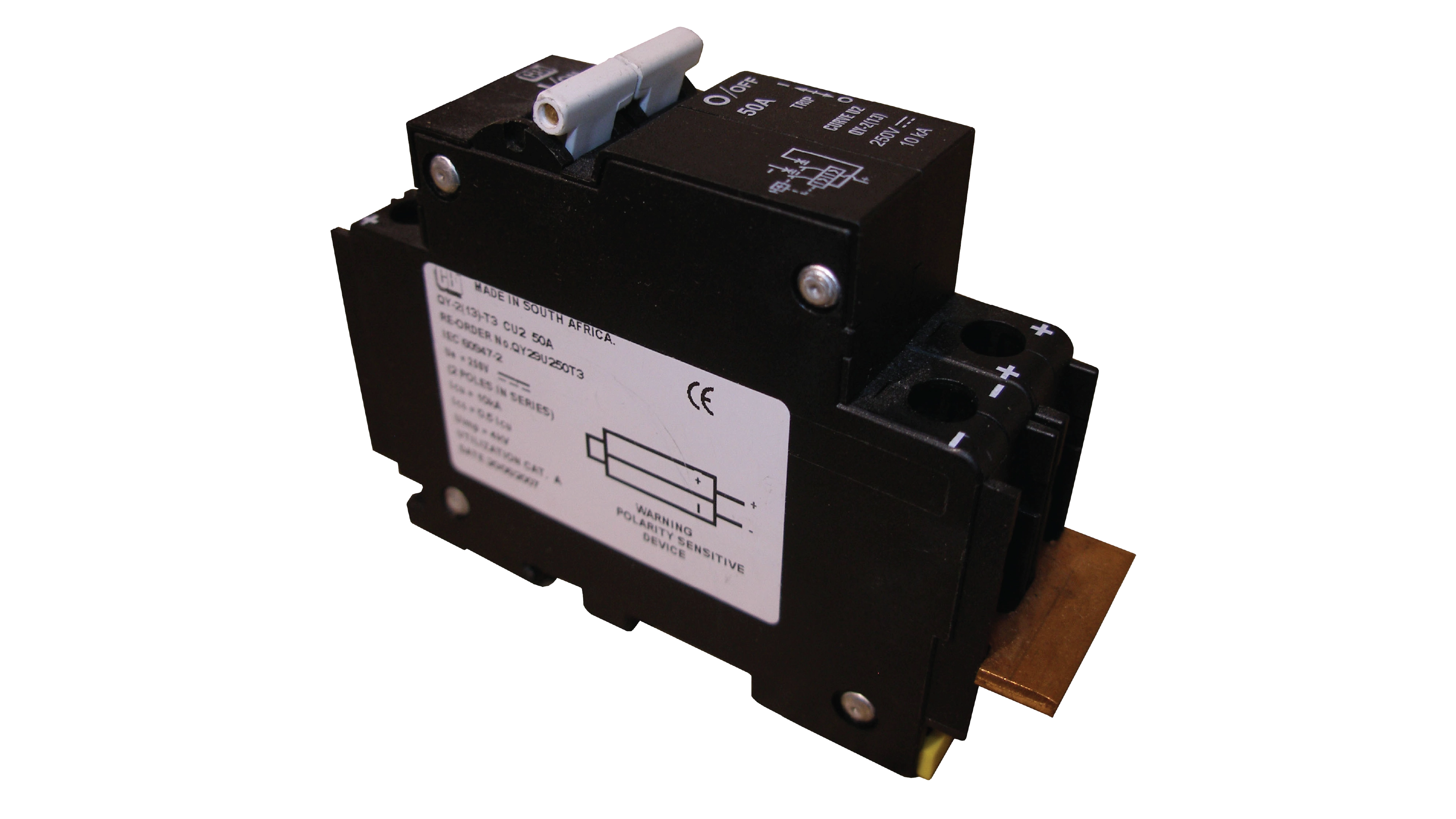 MidNite Solar MNEPV-300 7A~50A 300Vdc Din-Rail Mount Polarized Breakers ...
