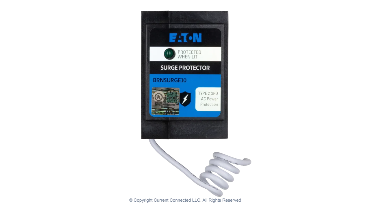 Eaton BR 20kA 2-Pole Pigtail Neutral Whole Home Surge Protection Device ...