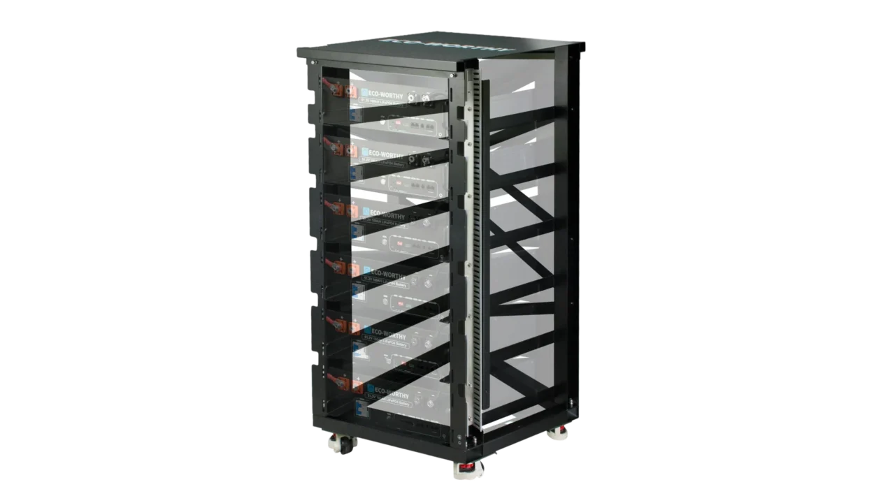 ECO-WORTHY 6-Slot Battery Rack for ECO-WORTHY 48V Server Rack Lithium ...