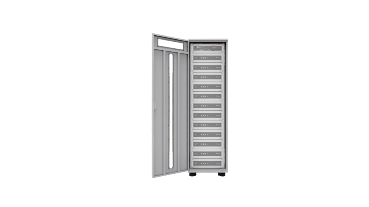 Pytes HV48100 12S Battery Cabinet, 13-Slot Battery Rack for Pytes V5 ...